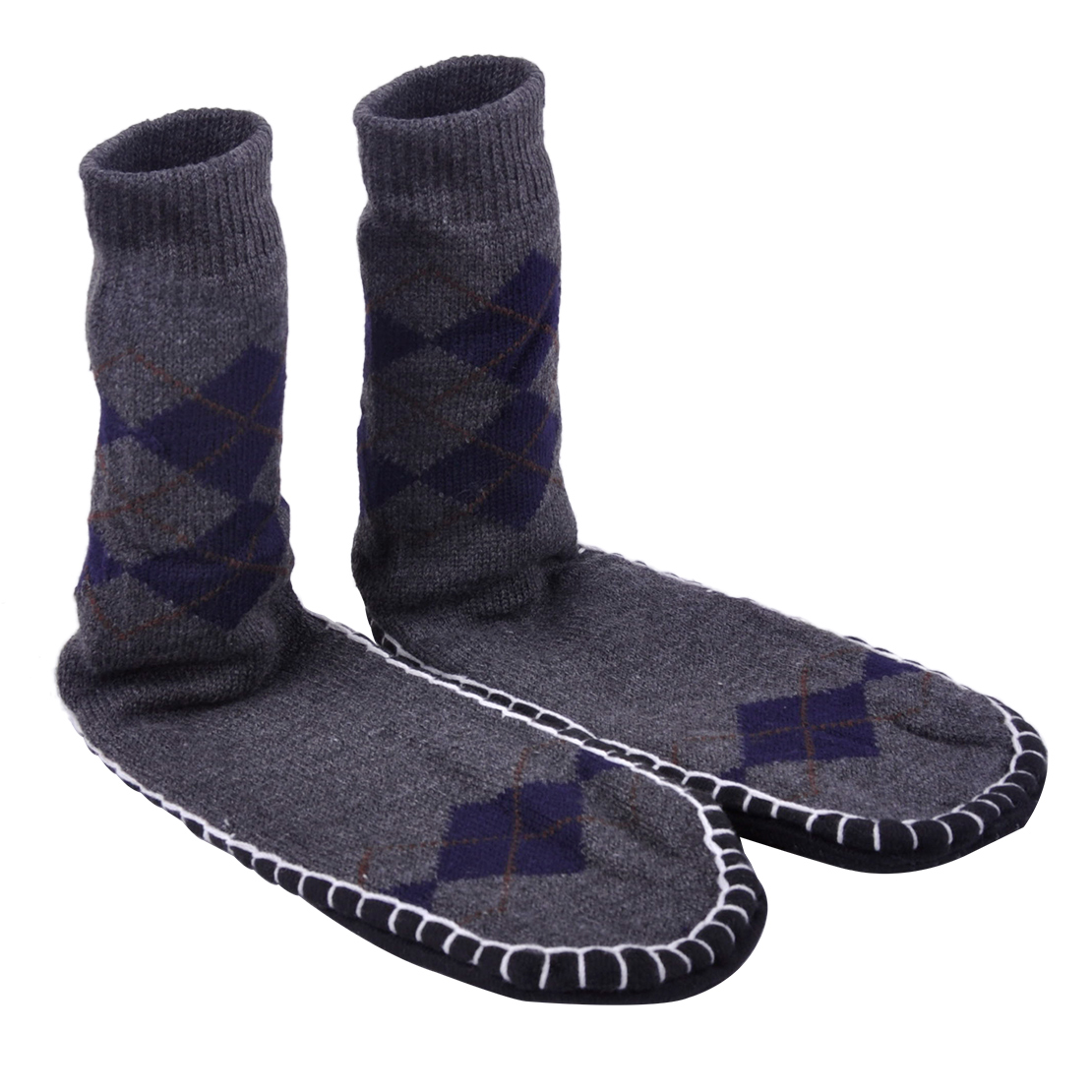 Home Winter Men Non Slip Floor Slipper Socks Thick Knitted Casual Wear