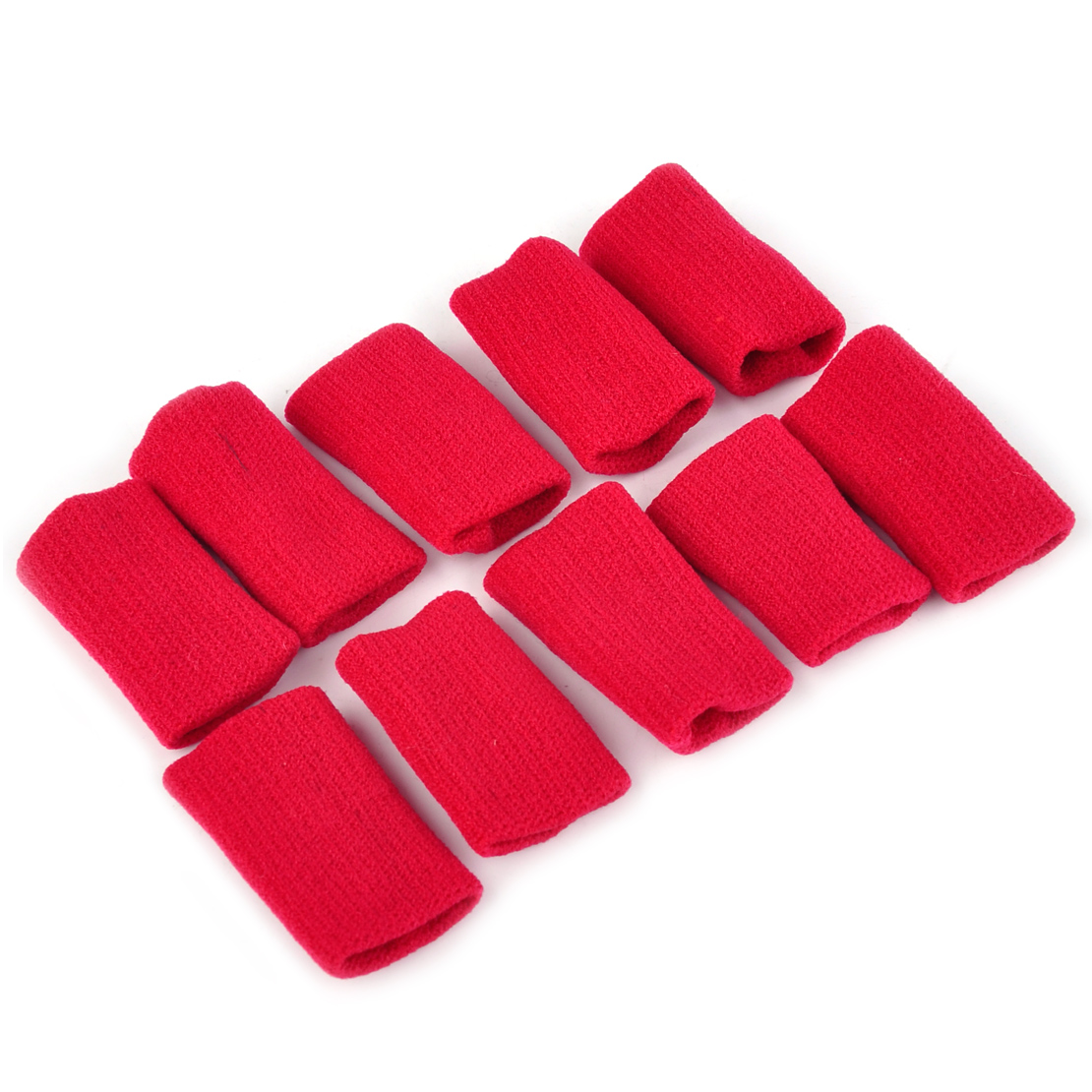 10PCS Finger Sleeves Support Wrap Protector Guard Aid Sports Elastic ...