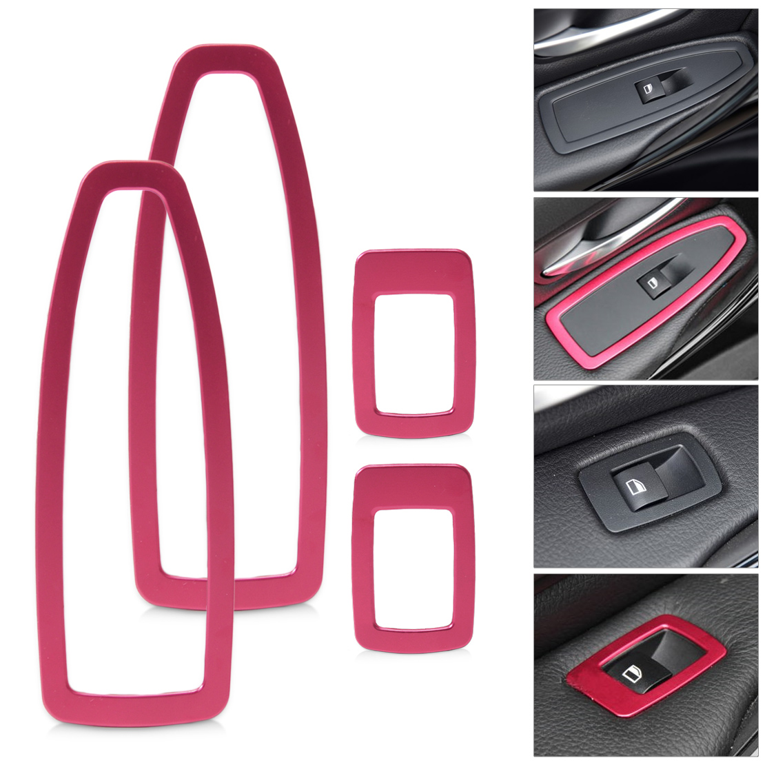 Car Door Window Switch Panel Cover Trim Fit For BMW 3 Series F30 320 ...