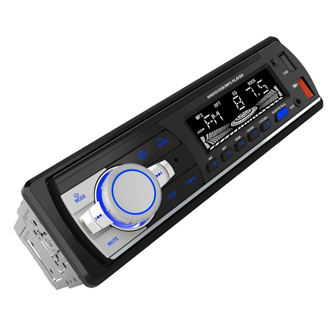 CAR RADIO STEREO Single 1 Din Bluetooth FM/USB/AUX In-Dash MP3 Player ...